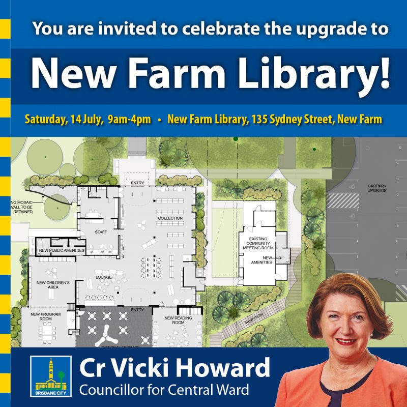 New life for New Farm library - Vicki Howard